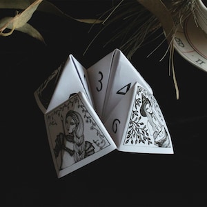 Printable Fortune Teller Origami Halloween Party Decor. Digital ...
