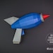 Raygun Papercraft, Low Poly Retro Raygun, Steampunk Raygun, Pistola ...