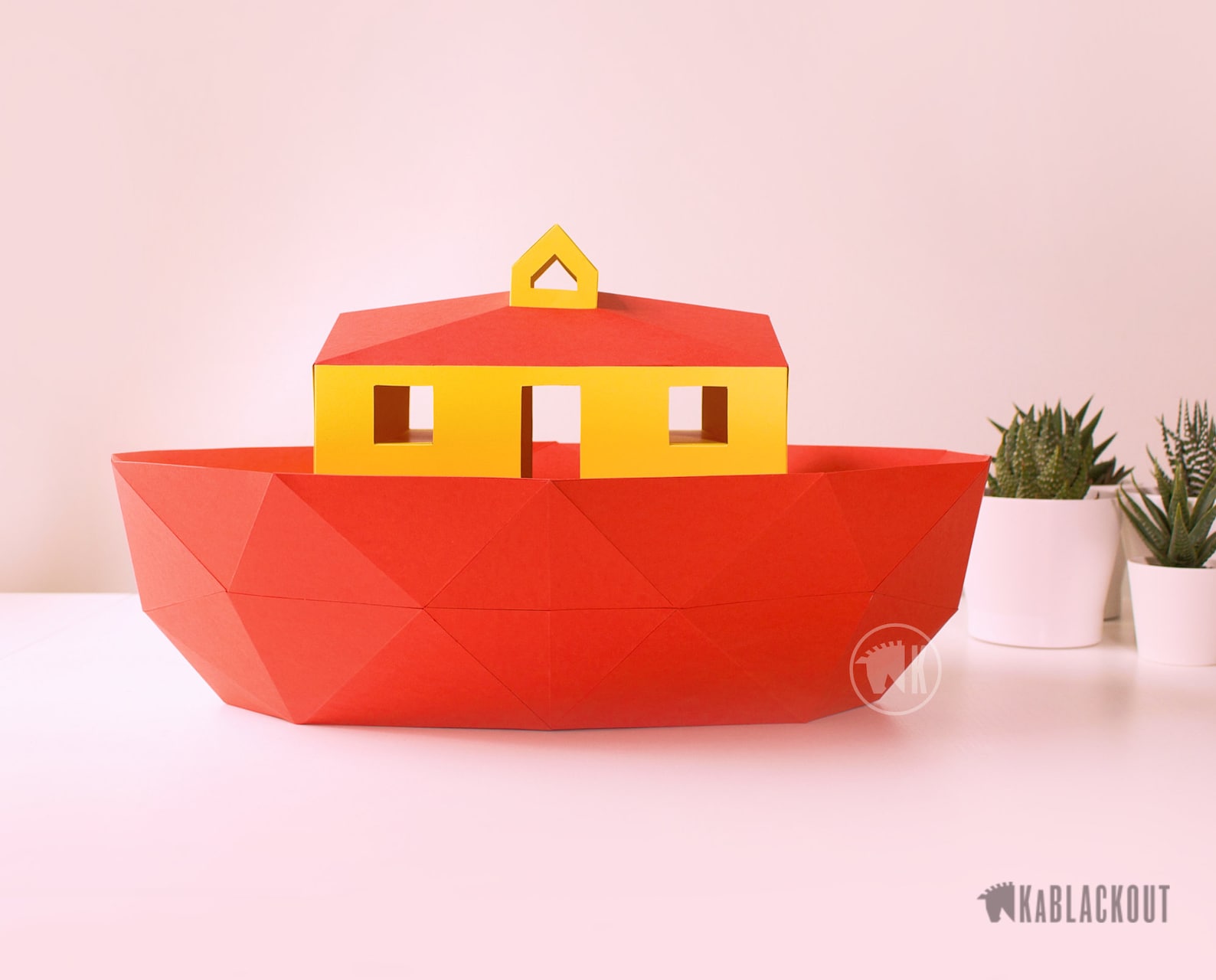 Noah's Ark Papercraft Template, Papercraft Ark, Noahs Ark Decoration ...