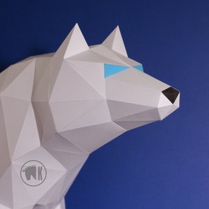 Wolf Papercraft Template, DIY Wolf Pattern, Low Poly Wolf Paper Craft ...