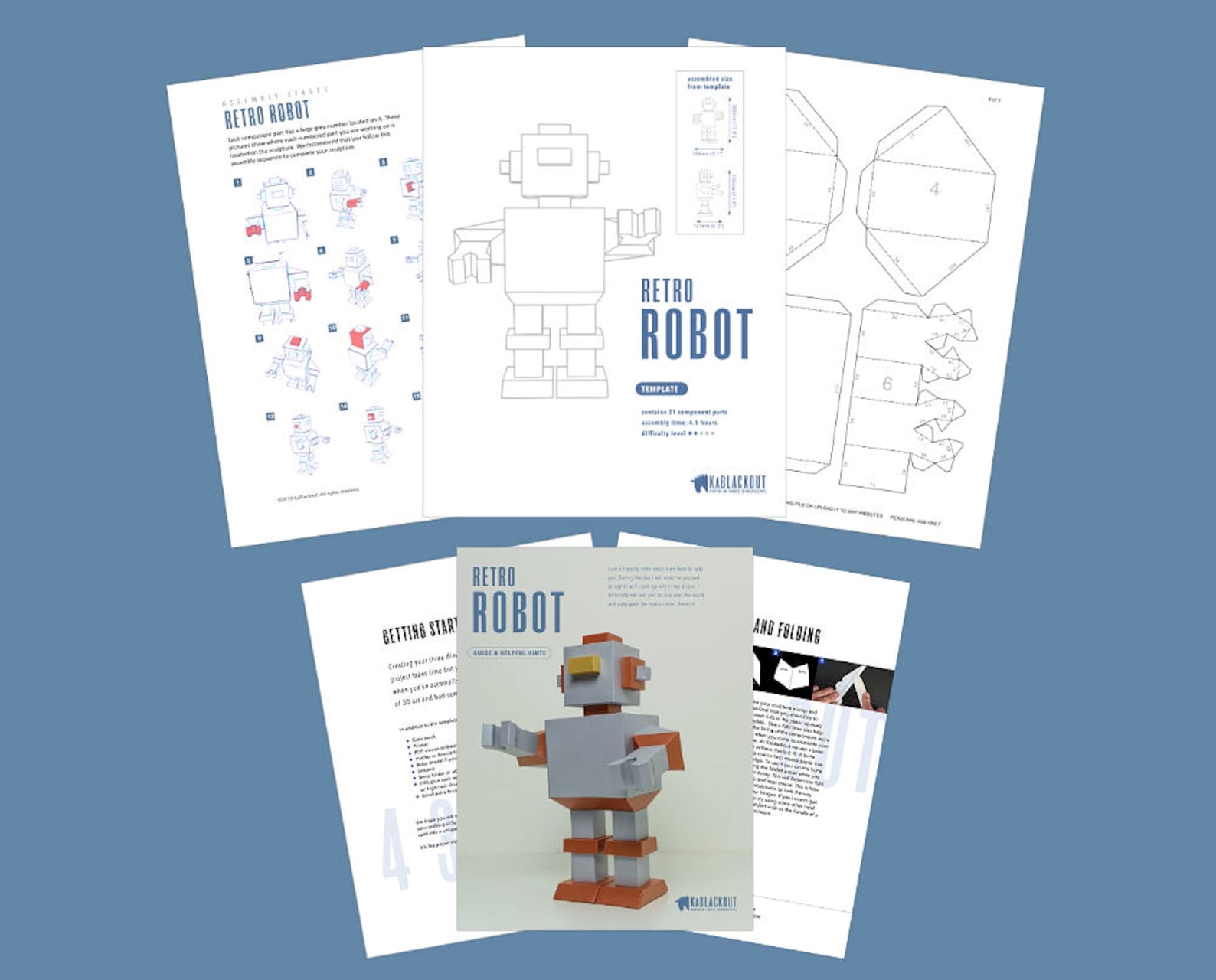 Robot Papercraft DIY Robot Template Robot Party Decor Robot | Etsy Canada