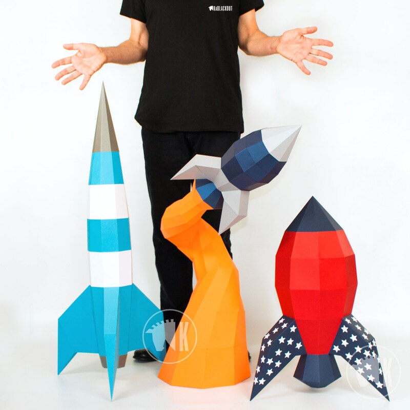 Cardboard Rocket Extra Large - Etsy