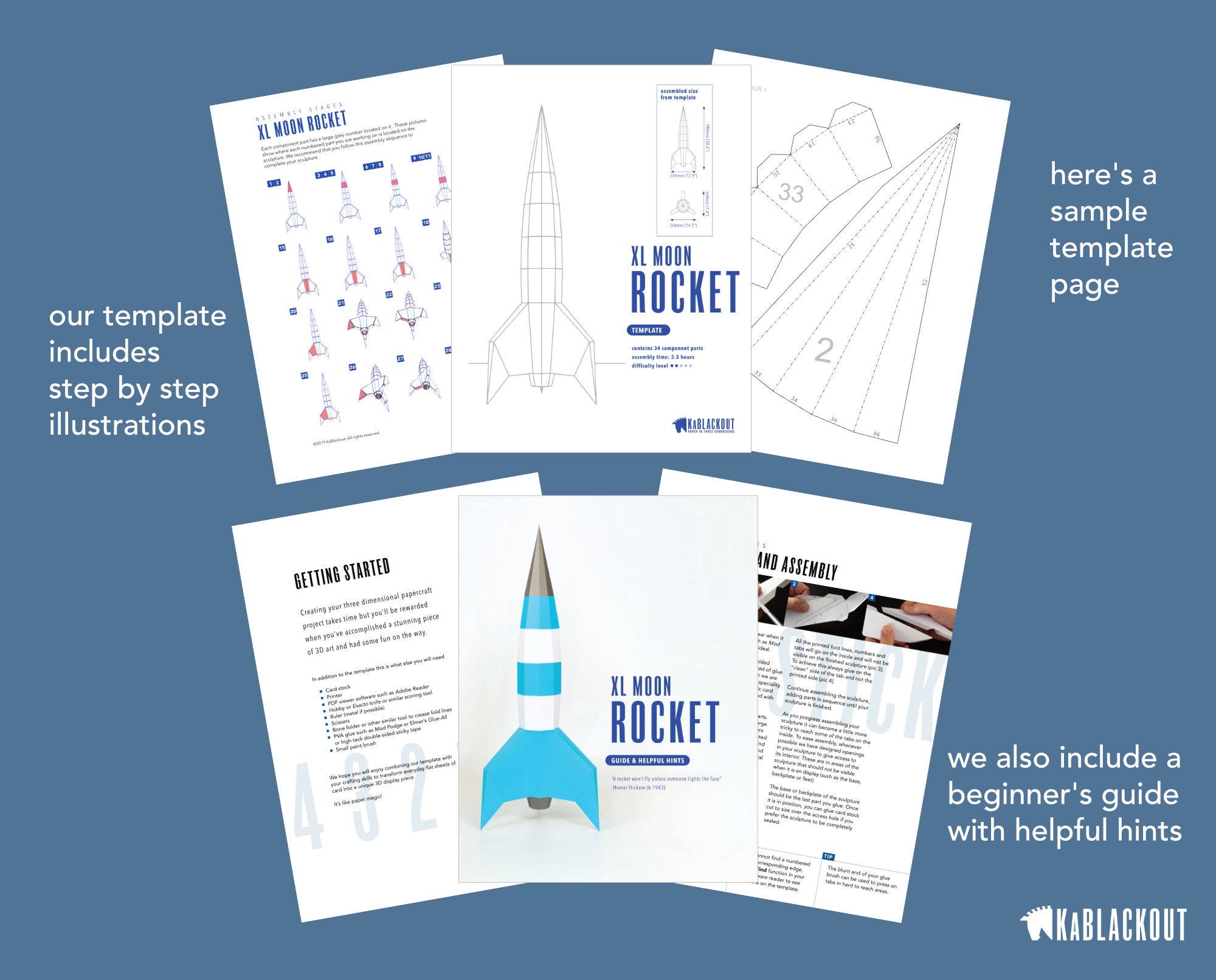 Rocket Template DIY Printable PDF Rocket Template Make Your - Etsy Canada