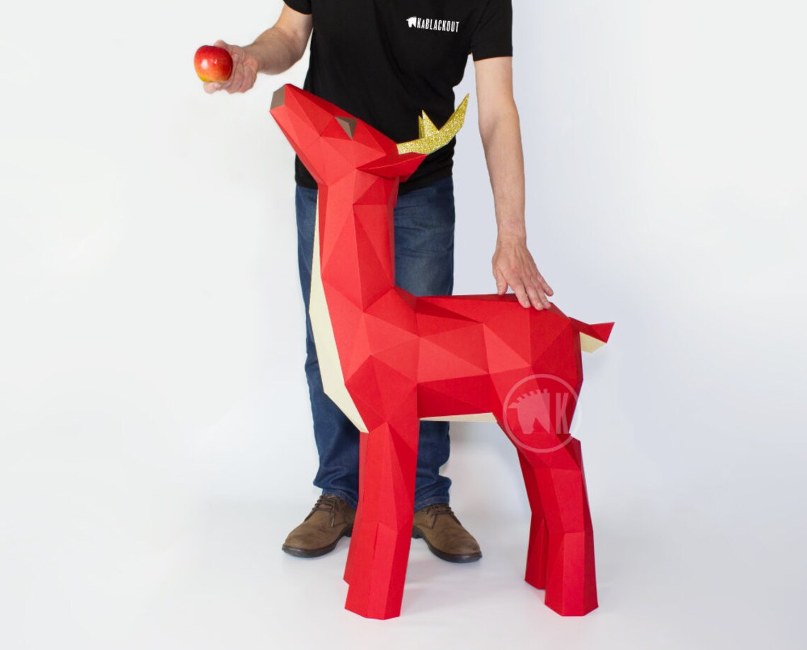 Deer Papercraft Bundle Papercraft Deer Templates Papercraft | Etsy Canada