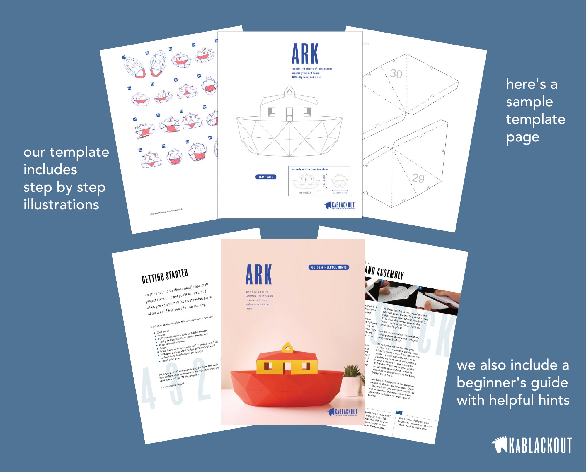 Noah's Ark Papercraft Template Papercraft Ark Noahs Ark - Etsy Canada