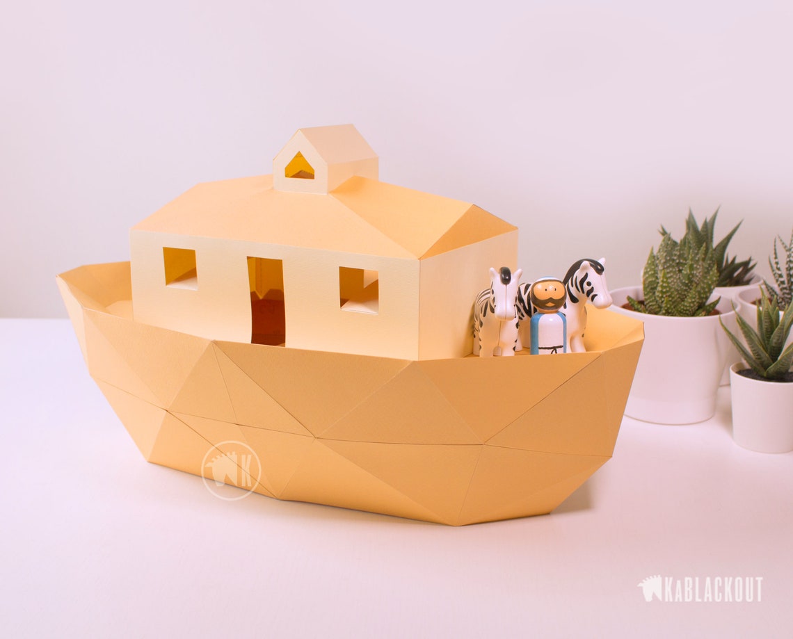 Noah's Ark Papercraft Template Papercraft Ark Noahs Ark - Etsy Canada