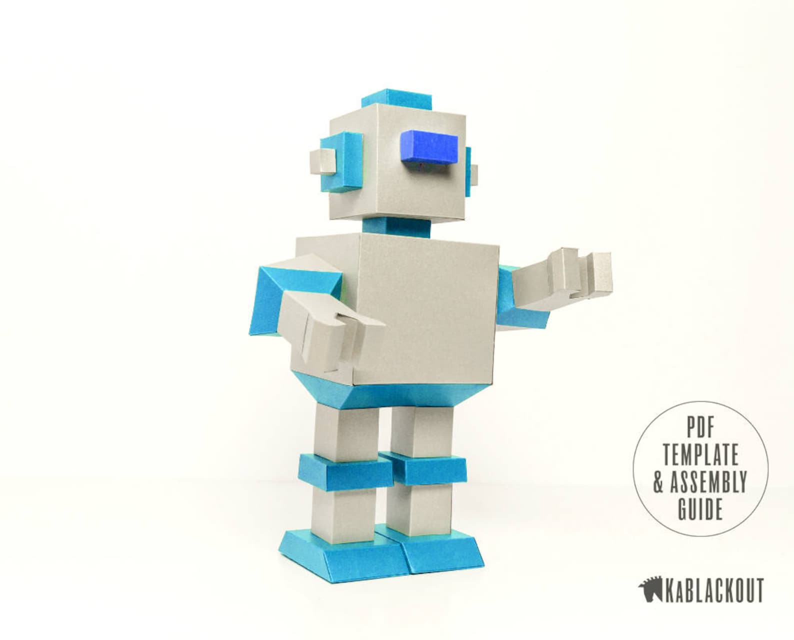 Robot Papercraft, DIY Robot Template, Robot Party Decor, Robot Birthday ...