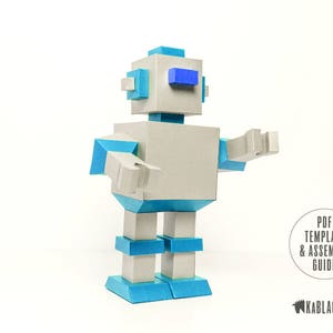 Robot Papercraft, DIY Robot Template, Robot Party Decor, Robot Birthday ...