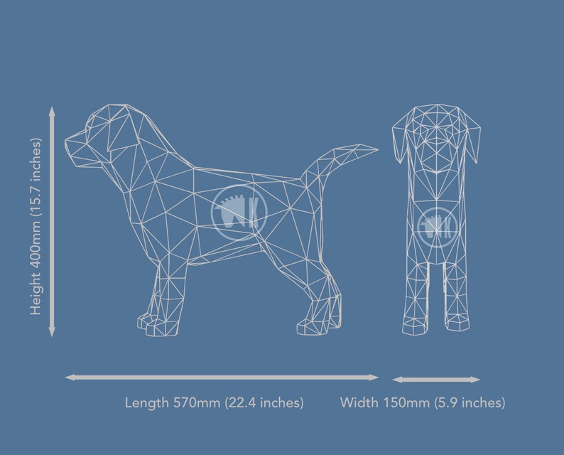 Dog Papercraft Template, Papercraft Puppy Template, DIY Printable 3D ...