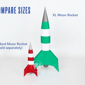 Rocket Template, DIY Printable PDF Rocket Template, Make Your Own ...
