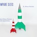 Rocket Template, DIY Printable PDF Rocket Template, Make Your Own ...