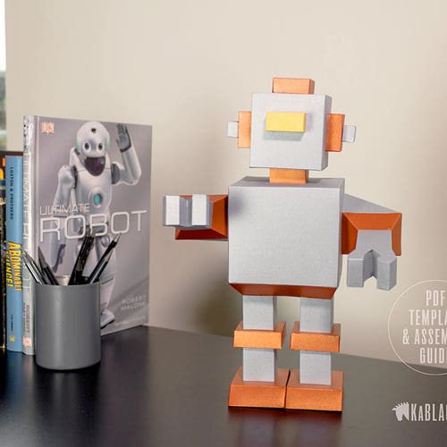 Robot Papercraft DIY Robot Template Robot Party Decor Robot - Etsy