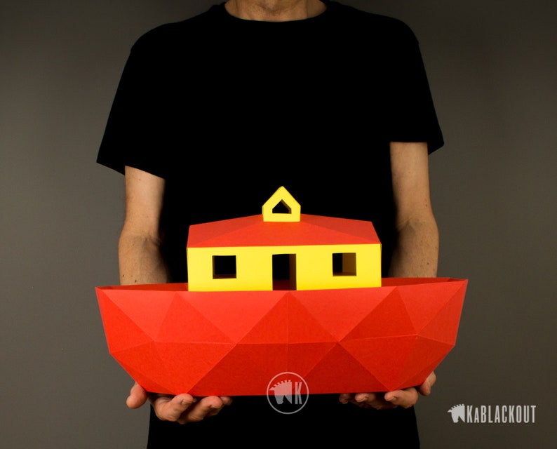 Noah's Ark Papercraft Template Papercraft Ark Noahs Ark - Etsy Canada