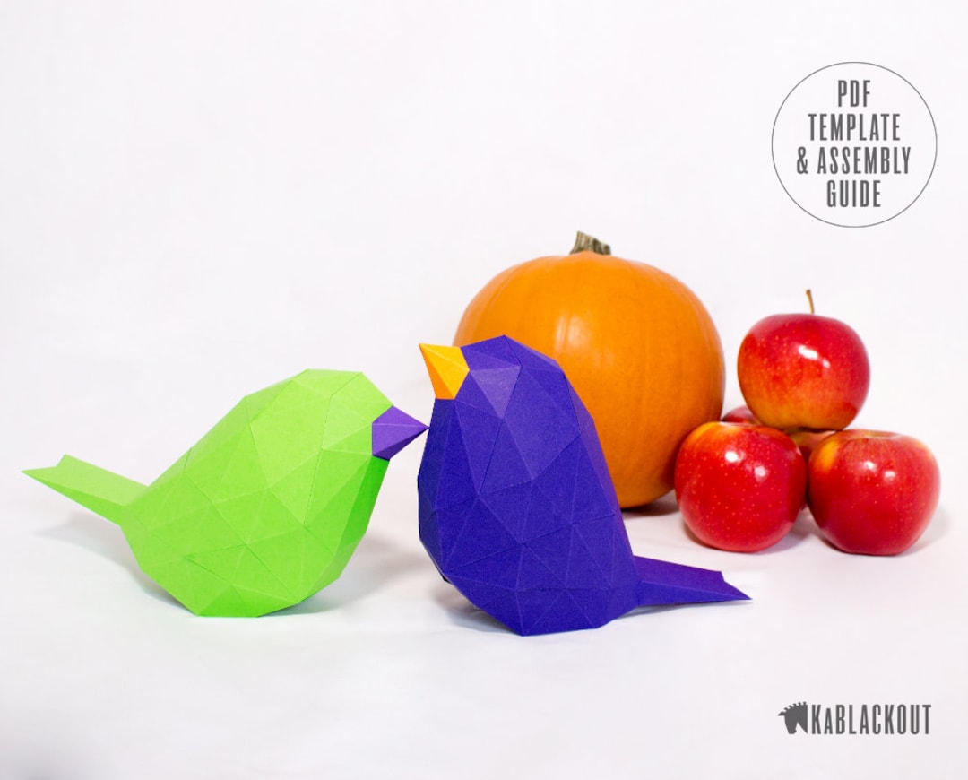 Papercraft Bird Template, Bird Papercraft, Halloween Papercraft ...