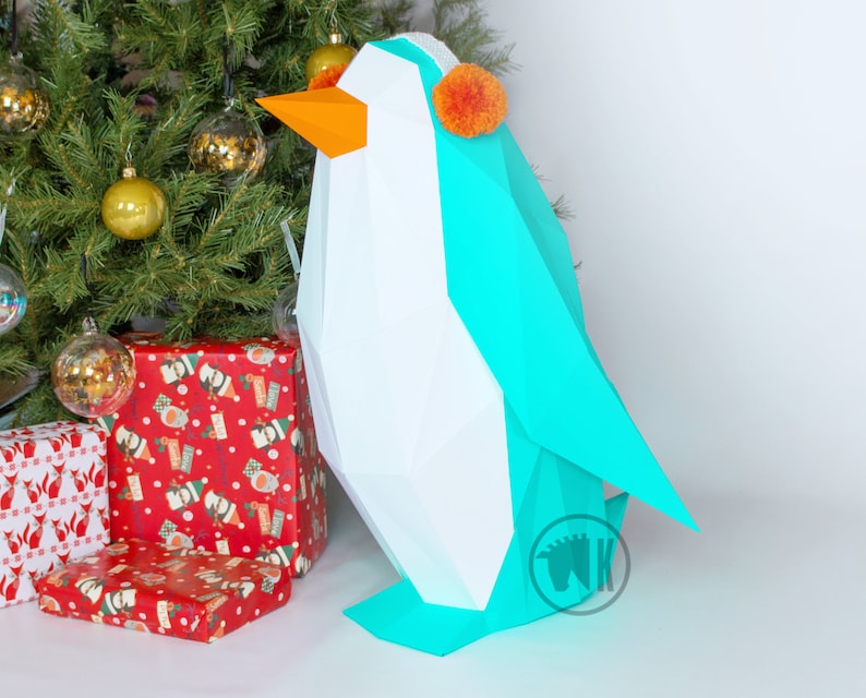 XL Penguin Template Papercraft Penguin Pattern PDF Low Poly - Etsy UK