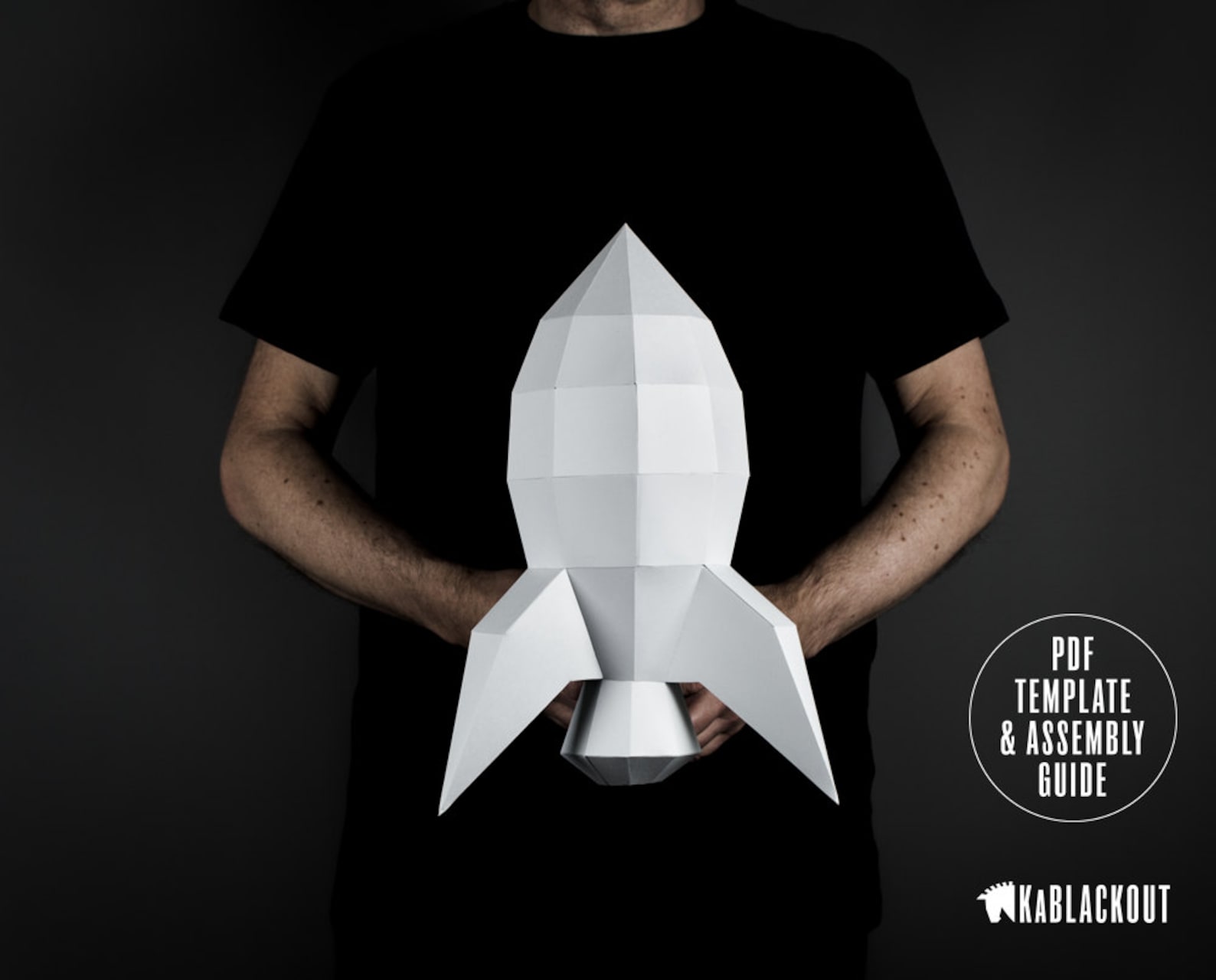 Rocket Papercraft Template DIY Papercraft 3D Rocket | Etsy