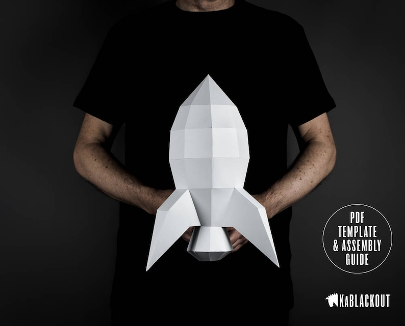Rocket Papercraft Bundle Offer, Rocket Template Pack, DIY Paper Rocket ...