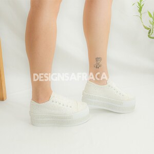 Platform Conversebridal Shoes Glitter Shoes Bridal - Etsy