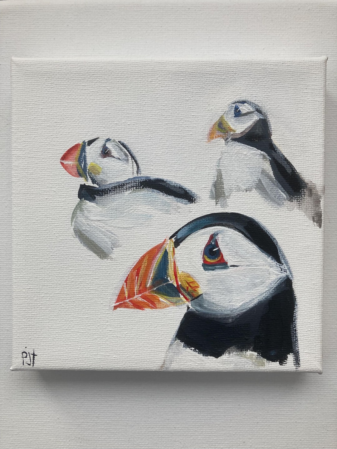Original Art Circus of Puffins - Etsy
