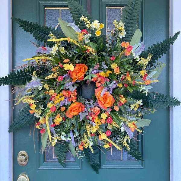 Large Spring Wreath - Etsy