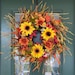 Fall Sunflower Door Wreath: Autumn Harvest Decor - Etsy