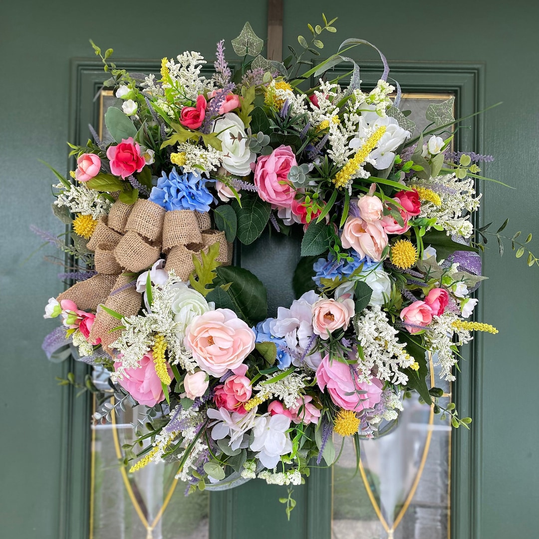 Spring Wreaths Front Door Wreaths Summer Wreaths Spring Door Wreath ...