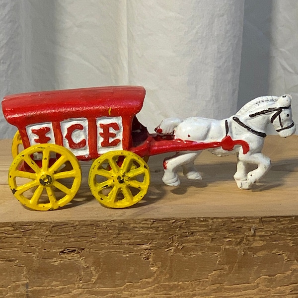 Cast Iron Ice Wagon - Etsy