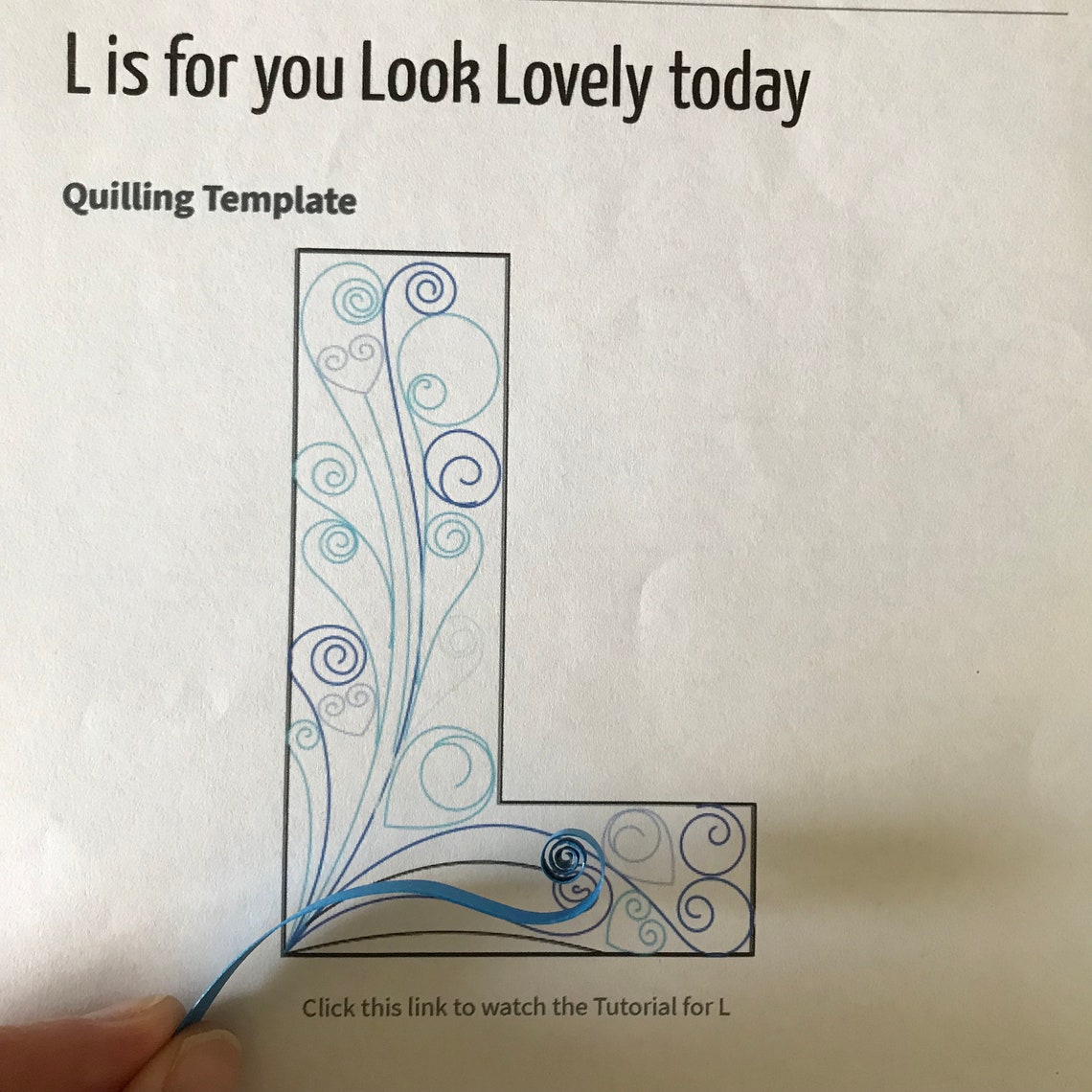 Quilling Alphabet Tutorials With Videos A-Z of Colourful | Etsy