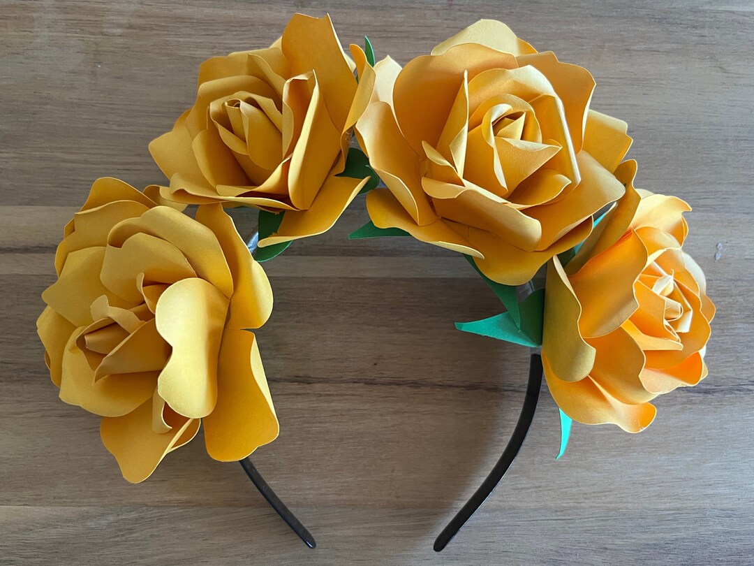 Paper Rose Flower Crown Tutorial - Etsy