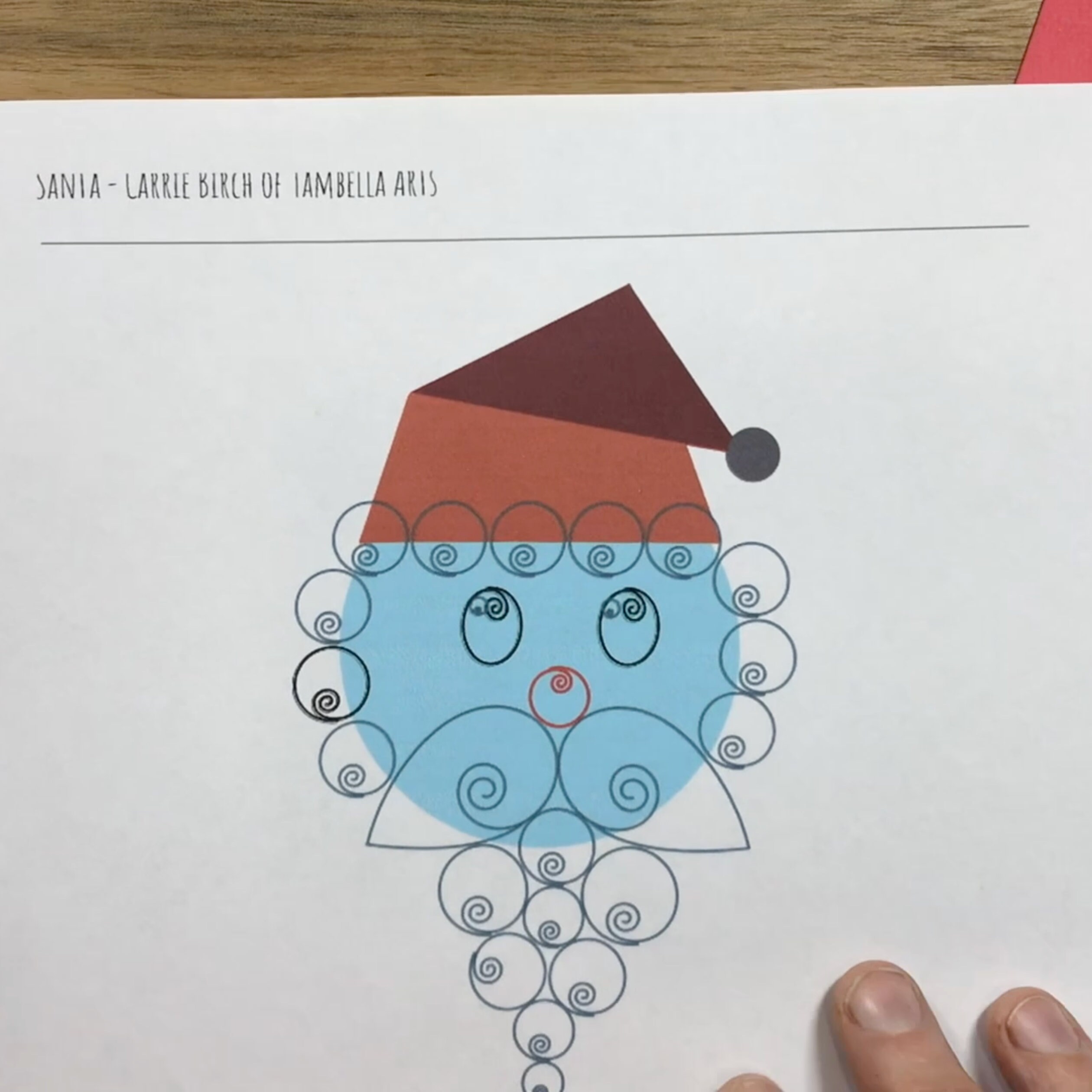 Quilling Santa - PDF File & Online Video, Pattern and Template - Step ...