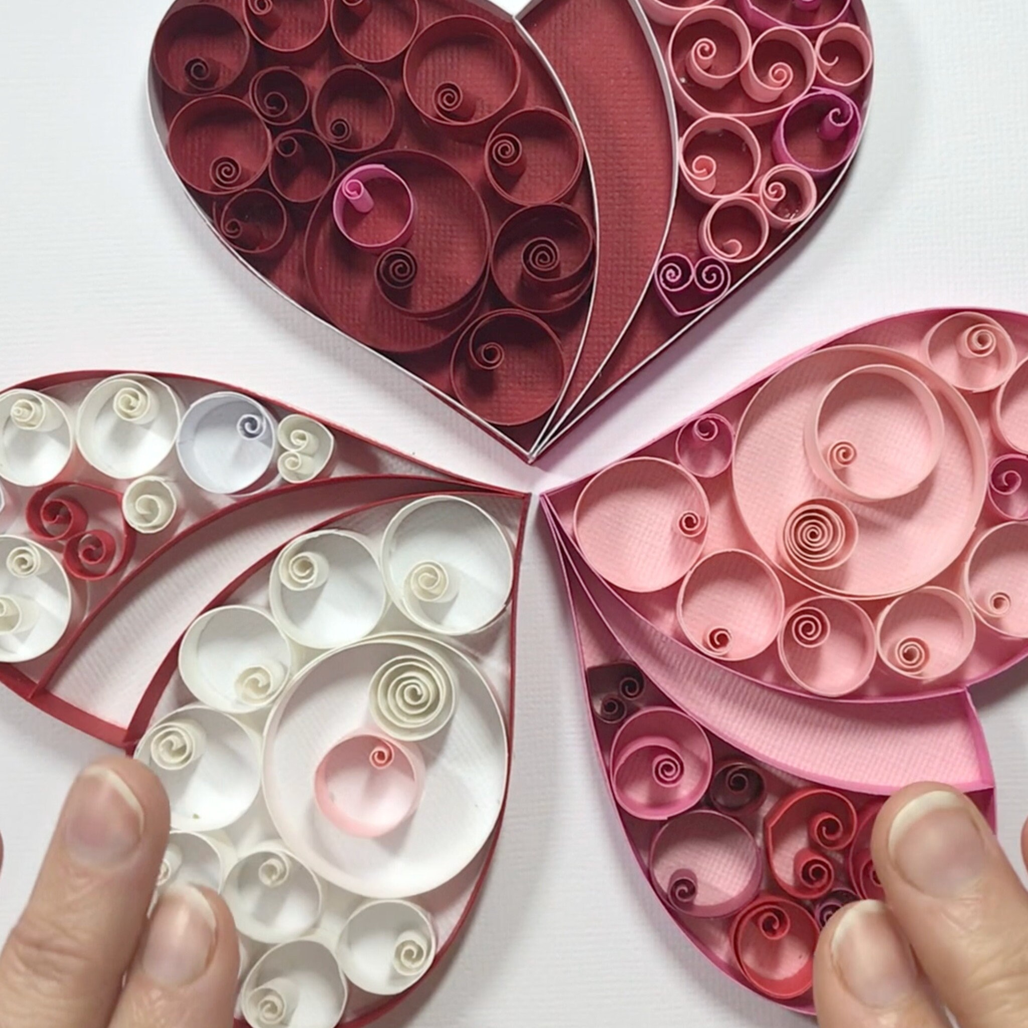 Quilling Heart - PDF File & Online Video, Pattern and Template - Step ...