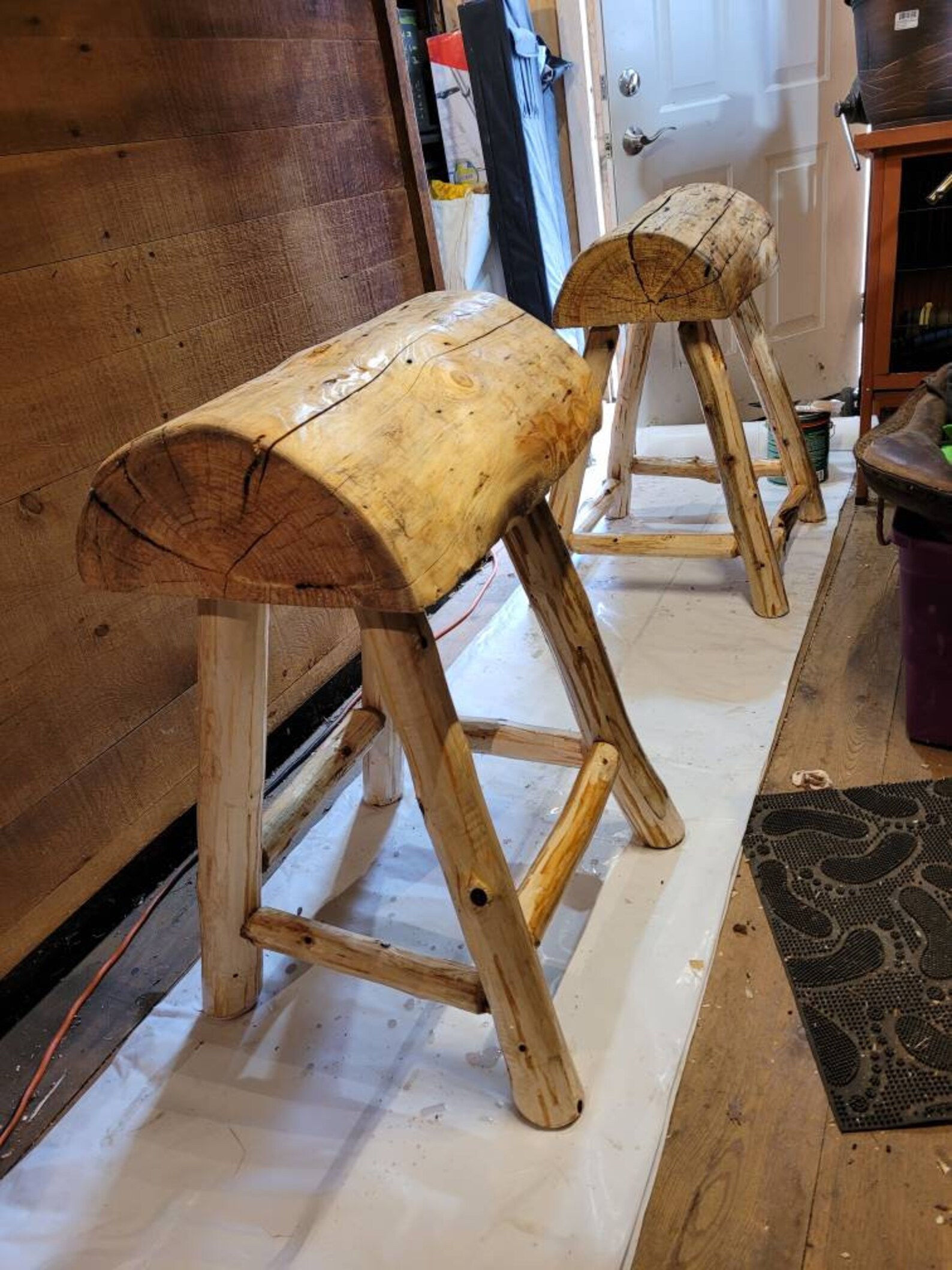 Saddle seat bar stools hand-made & custom made | Etsy
