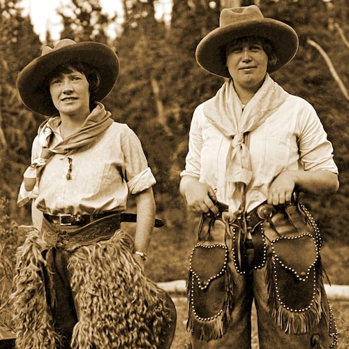1920 Cowgirls in Chaps Vintage Old Photo 13 X 19 - Etsy