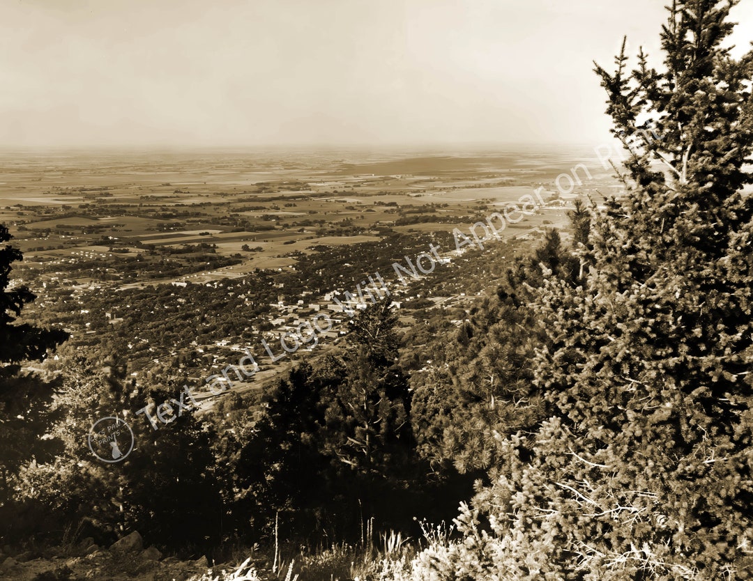 1949 Aerial View of Boulder, Colorado Vintage Old Photo - Art Print ...