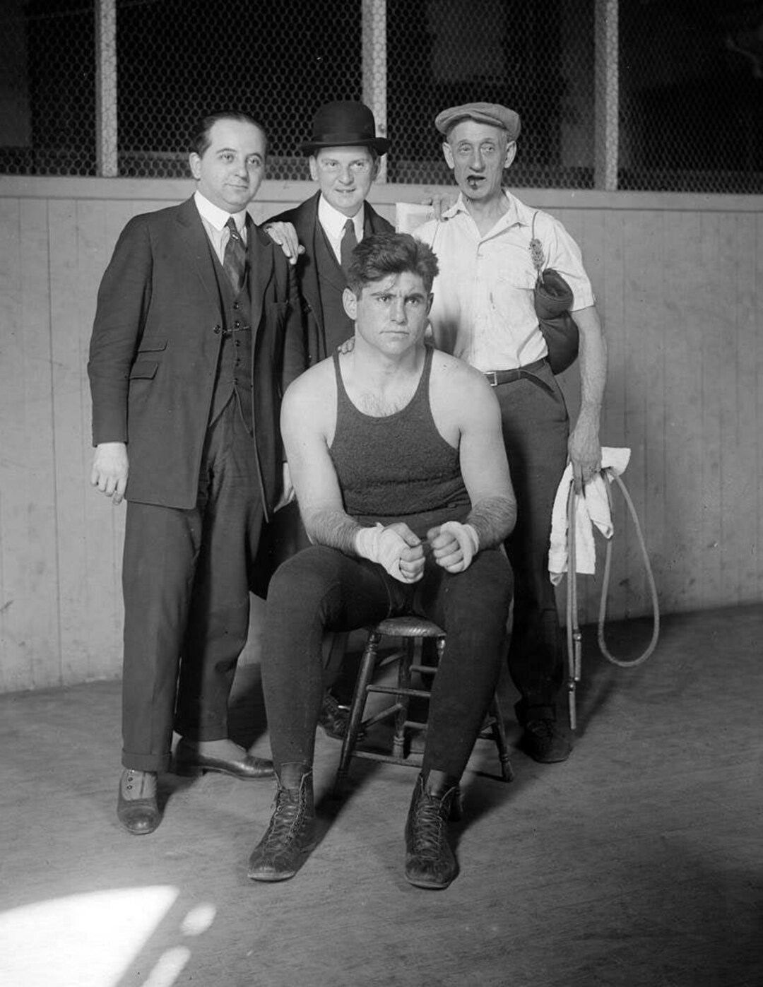 1923 Boxer Luis Firpo and Handlers Vintage Photograph 8.5" X 11" Art ...