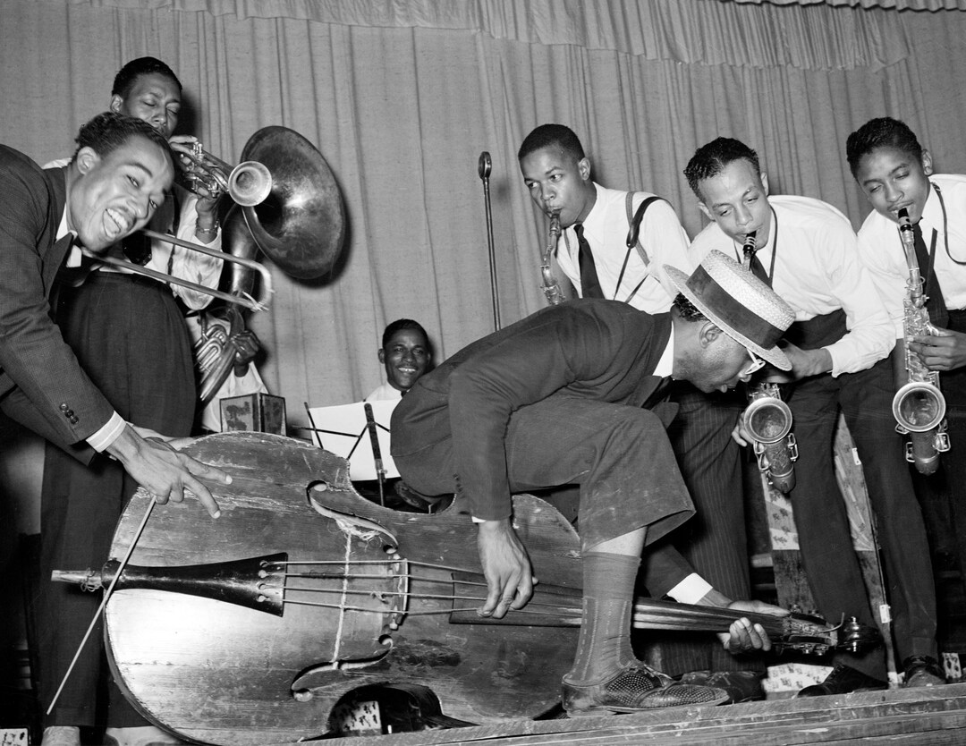 1938 African American Band, National Rice Festival, Louisiana ...