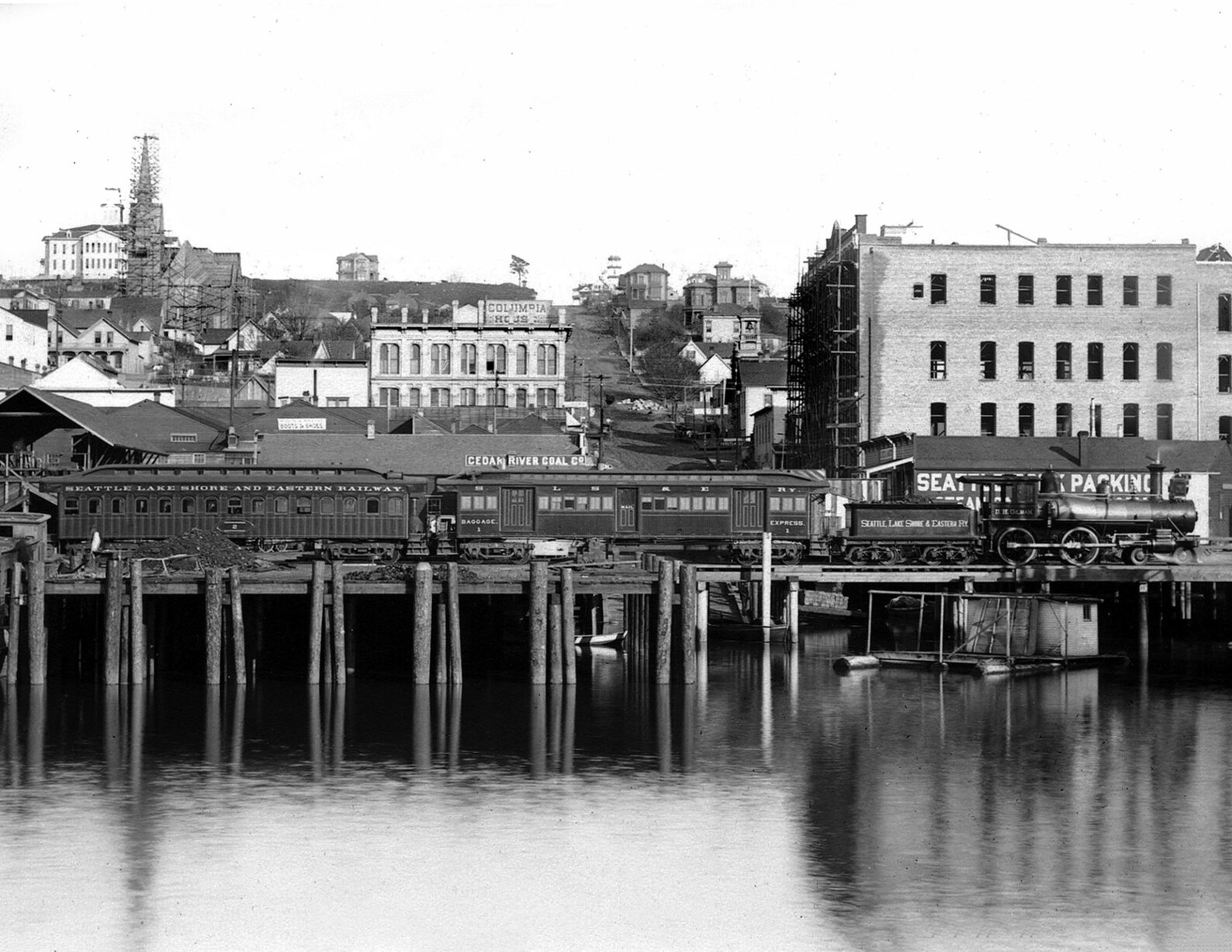 1887 Seattle Waterfront & Eastern Railway Old Photo 8.5 - Etsy