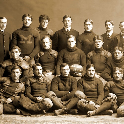 1894 University of Michigan Football Team Vintage Old Photo - Etsy