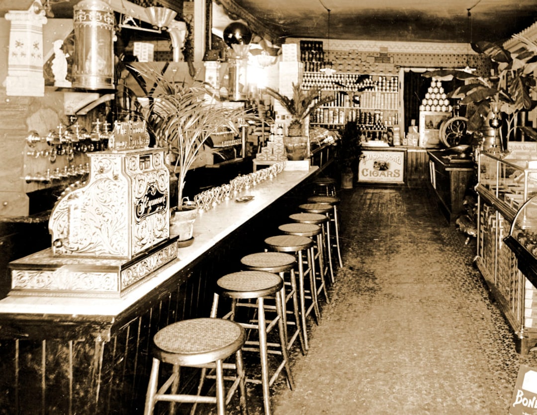 1895-1910 Store Interior, Plattsburg, NY Vintage Photograph 8.5" X 11 ...