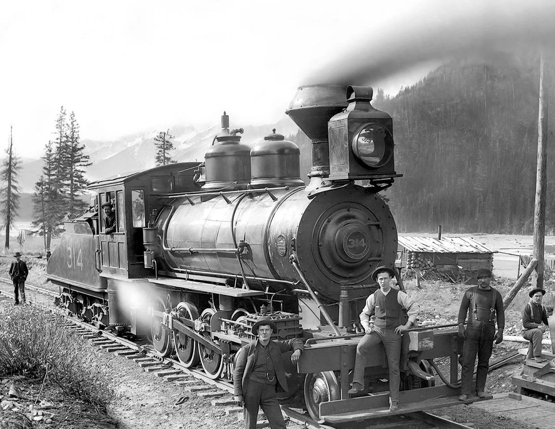 Canadian Pacific Railways Engine 314 Vintage Photograph Art Print - Etsy
