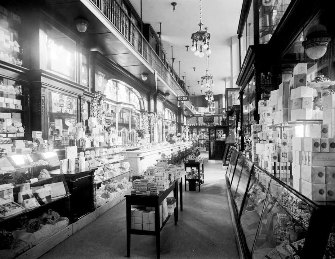 1900-1920 Drug Store, Penn Station, NYC Old Vintage Photo 8.5" X 11 ...