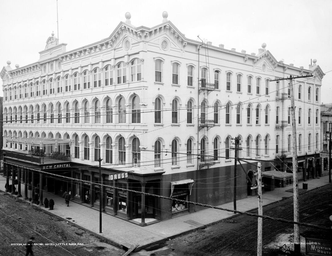 1905-15 New Capital Hotel, Little Rock, AR Vintage Photograph 8.5" X 11 ...