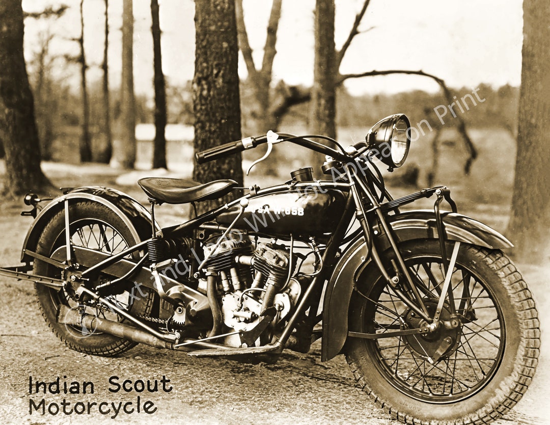 1931 Indian Scout Motorcycle, Mechanized Force, Ft. Eustis, Virginia ...