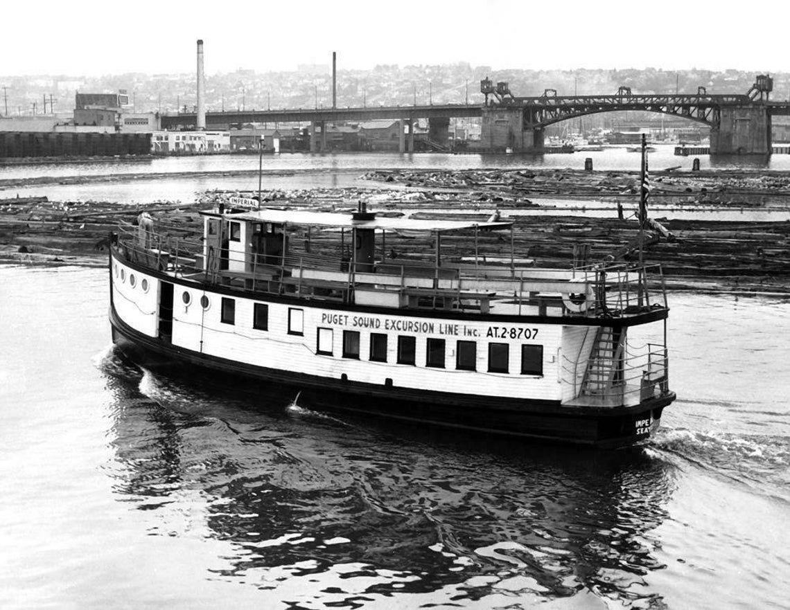 1900-1950 Puget Sound Excursion Boat WA Old Photo 8.5 X - Etsy