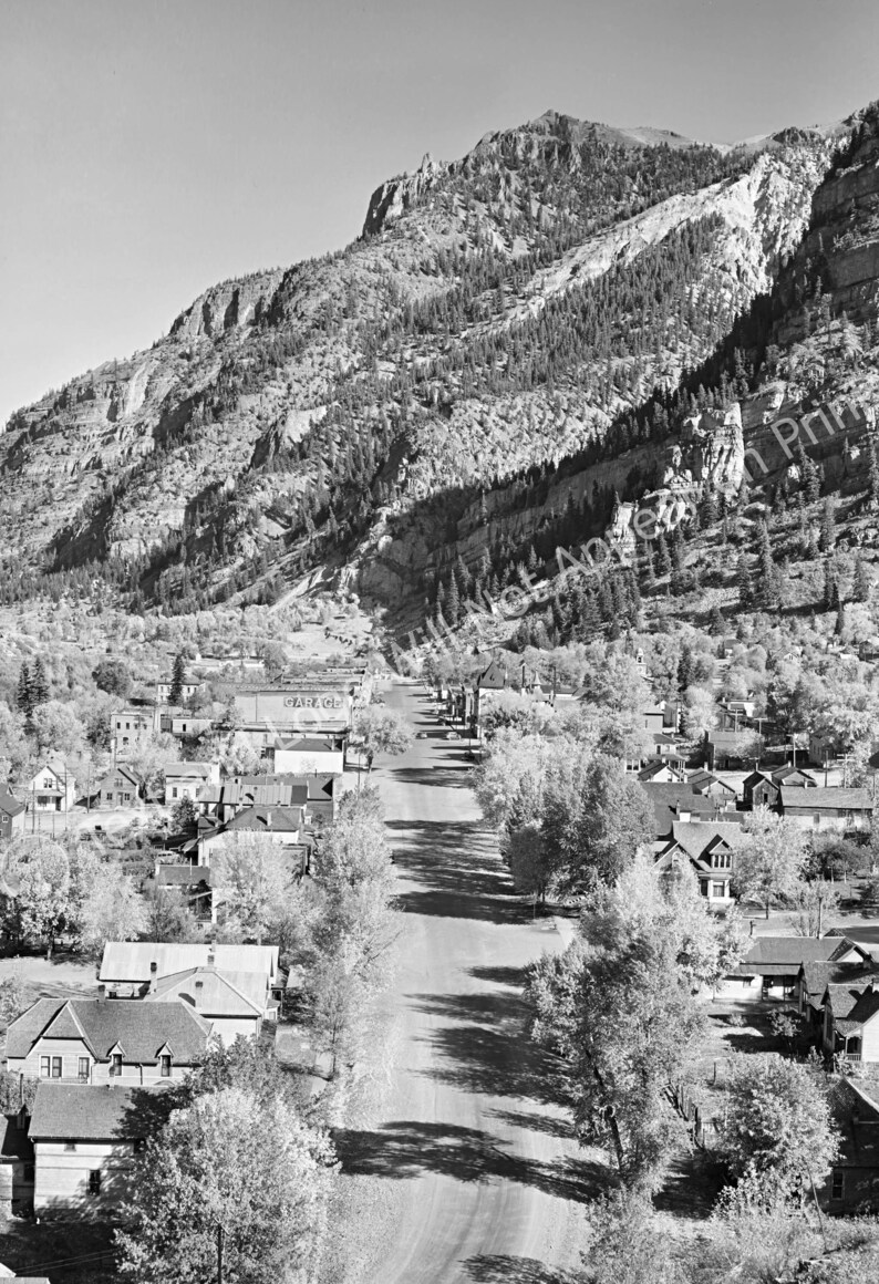 1939 Center of Ouray, Colorado Vintage Old Photo - Art Print ...
