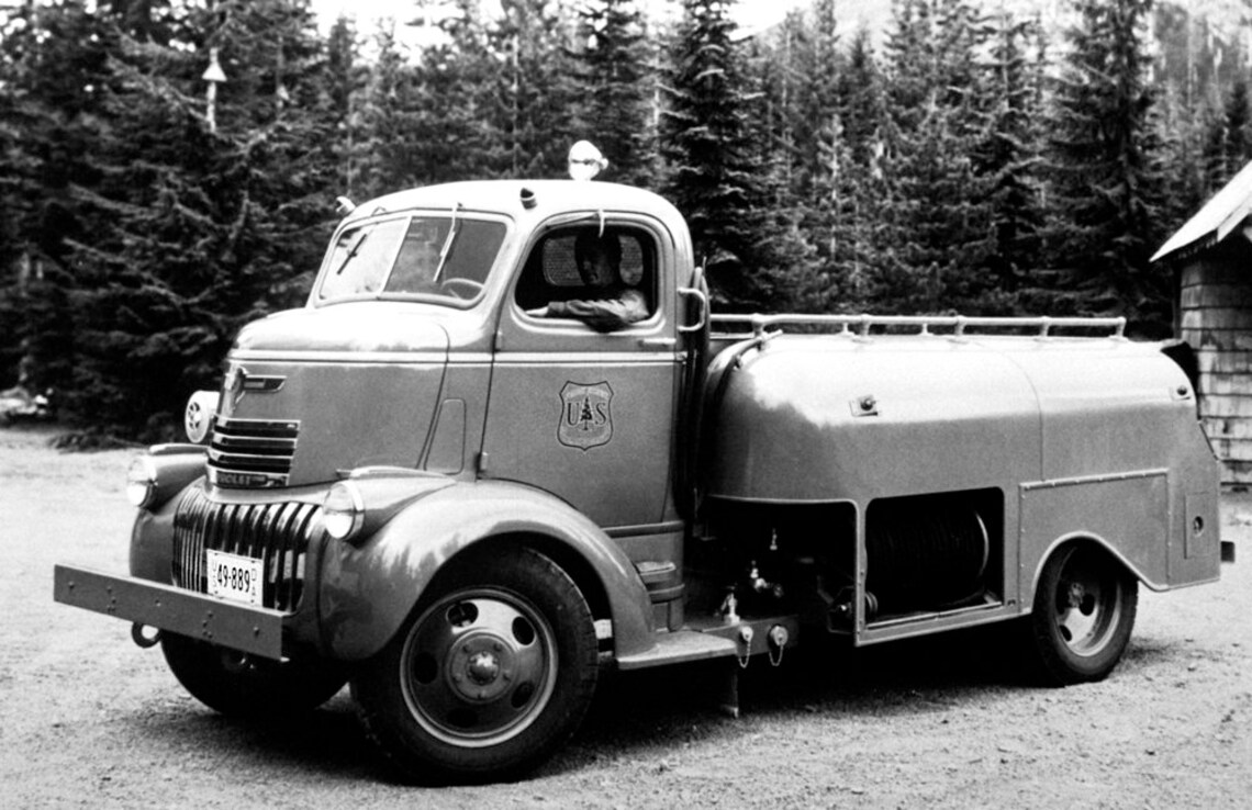 1940 US Forest Service Tanker Truck OR Vintage Photograph | Etsy