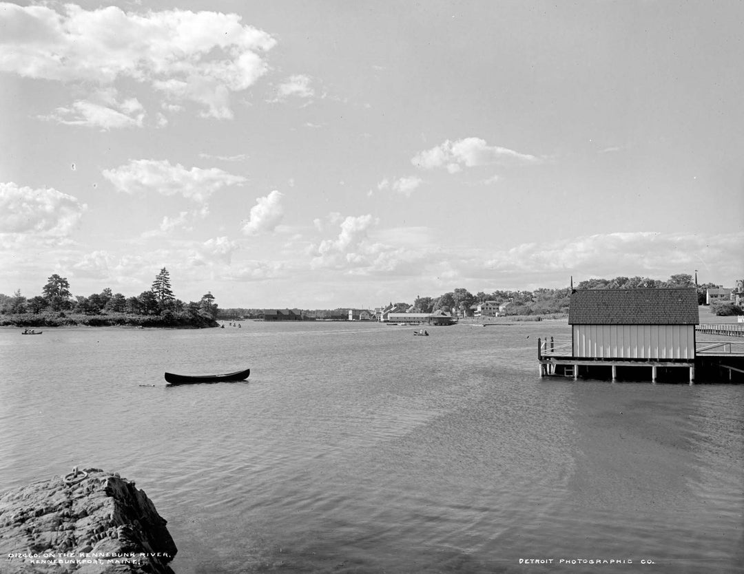 1890-1901 Kennebunk River, Kennebunkport, Maine Vintage Old Retro ...