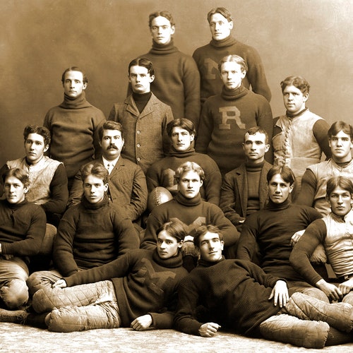 1890 University of Michigan Football Team Vintage Old Photo - Etsy