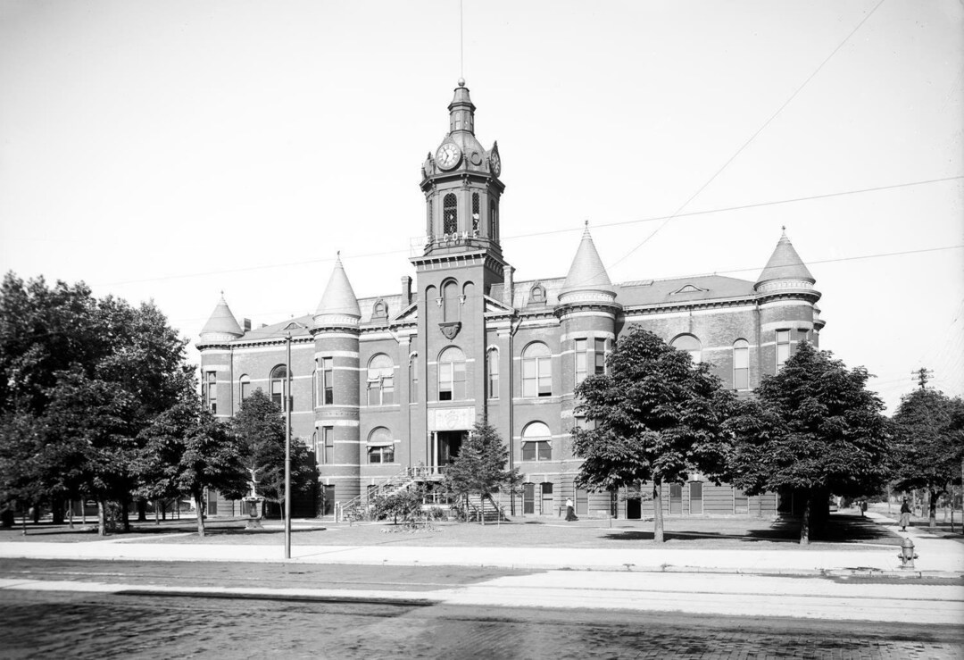 1907 City Hall, Port Huron, Michigan Vintage Photograph 13" X 19" Art ...