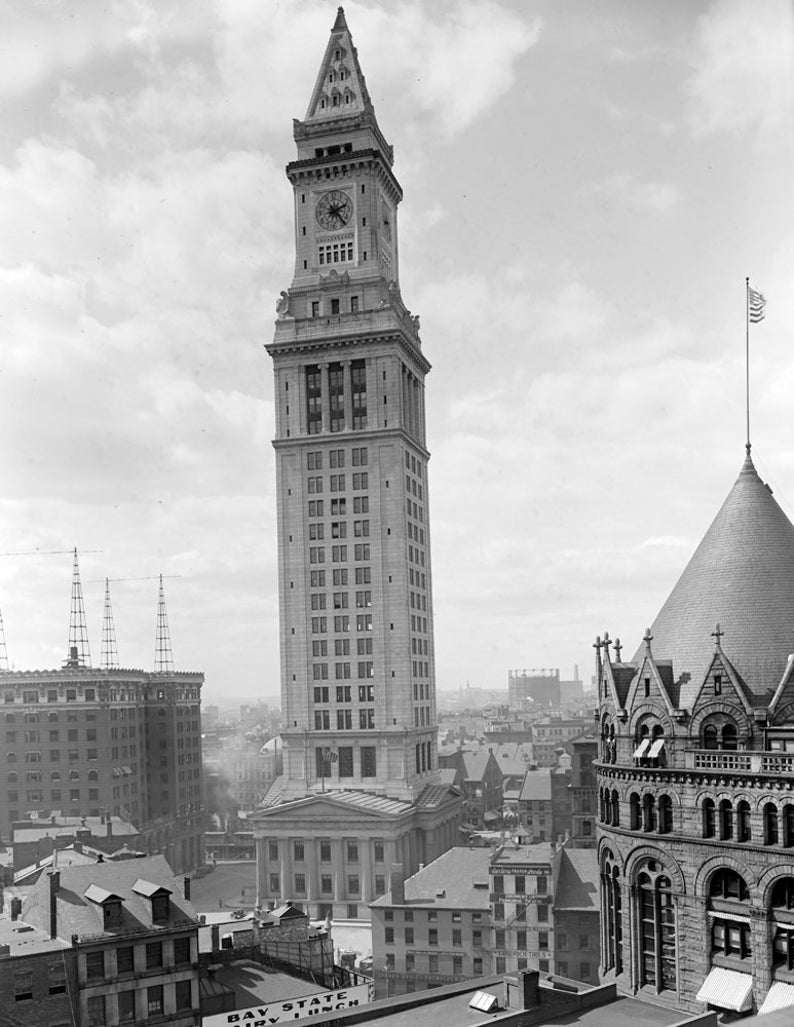 1920 Custom House Tower Boston MA Vintage Photograph - Etsy